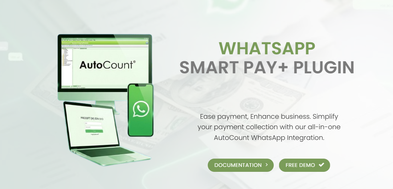 WhatsApp Smart Pay+ Plugin - Presoft (M) Sdn Bhd